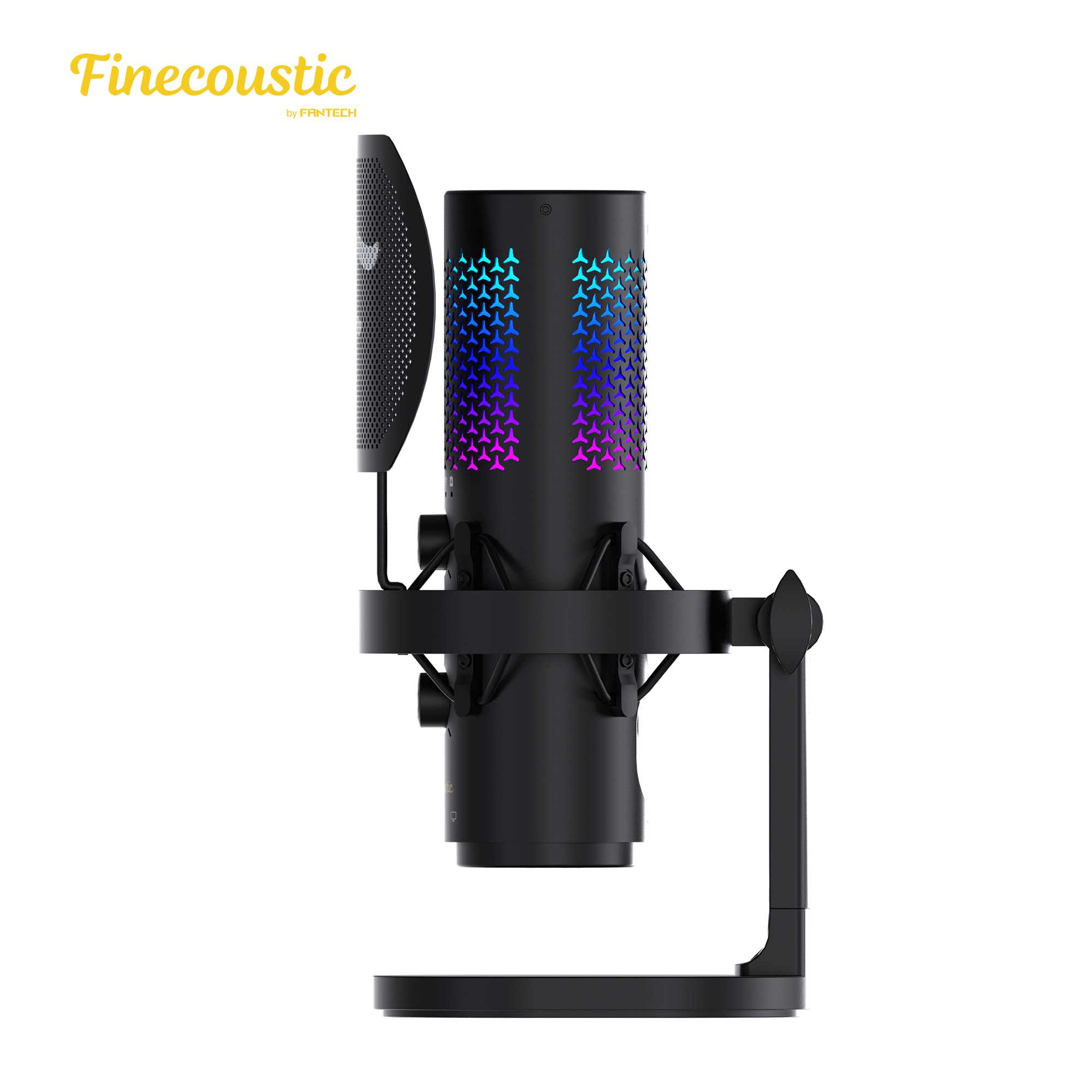 Fantech WFM1 Finecoustic Resono Wireless RGB Condenser Microphone 2 ...